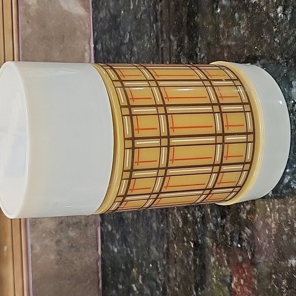 Thermos | Dining | Vintage 97s Aladdin Brown Beige Plaid Thermos Bottle ...